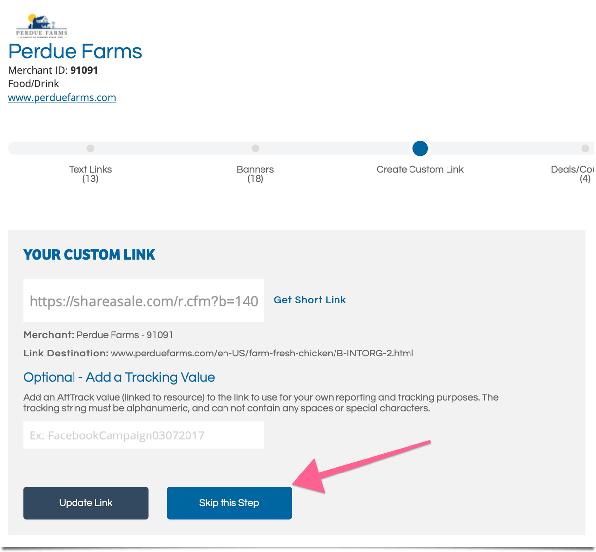 How to Create Custom Links in ShareASale | Affilinomics