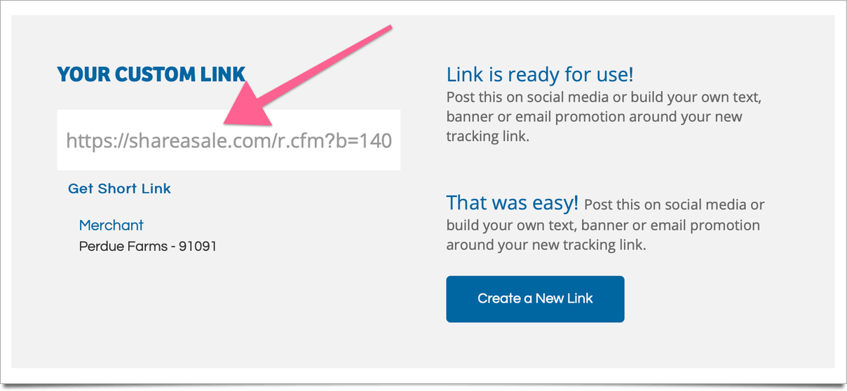 How to Create Custom Links in ShareASale | Affilinomics